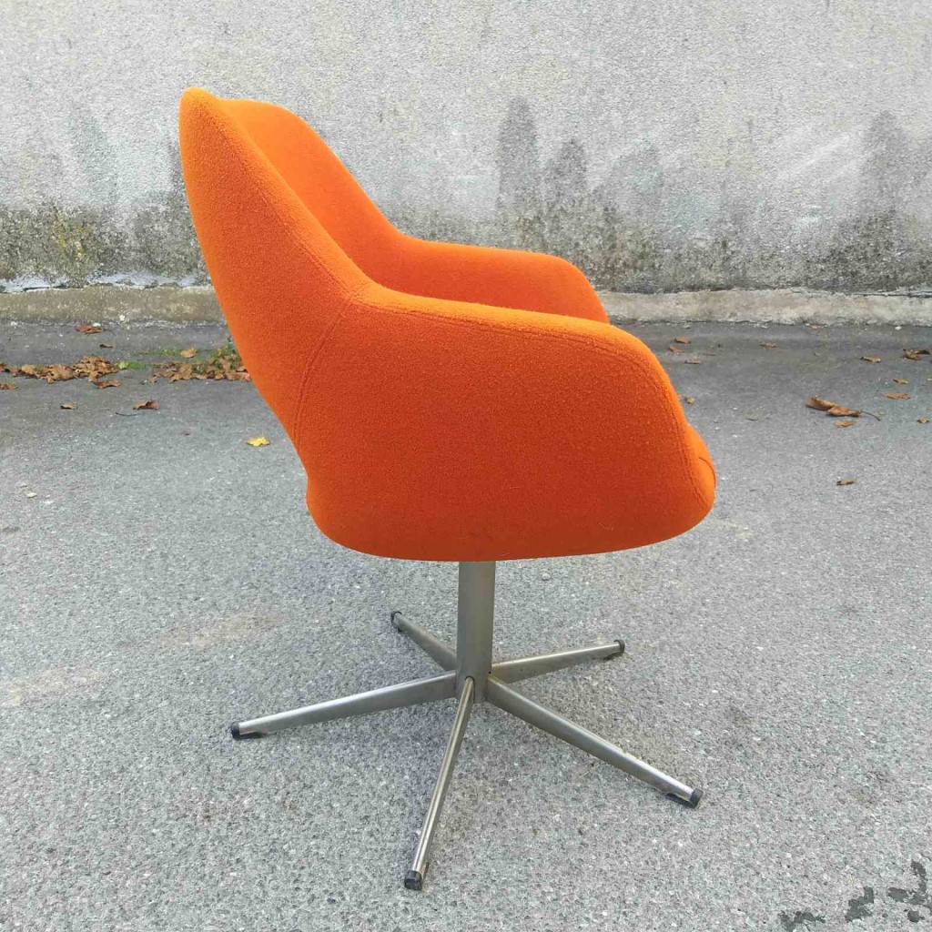 Insula Antiqua - Vintage Pisarniški Vrtljiv Egg Stol, Niko Kralj, Stol ...